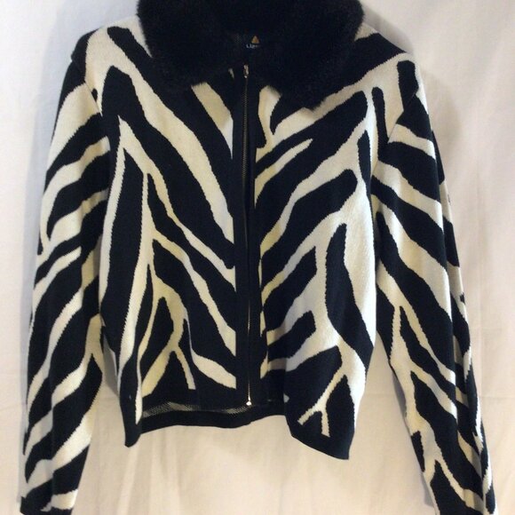 Liz Sport Clairborne | Sweaters | Zebra Print Sweater | Poshmark